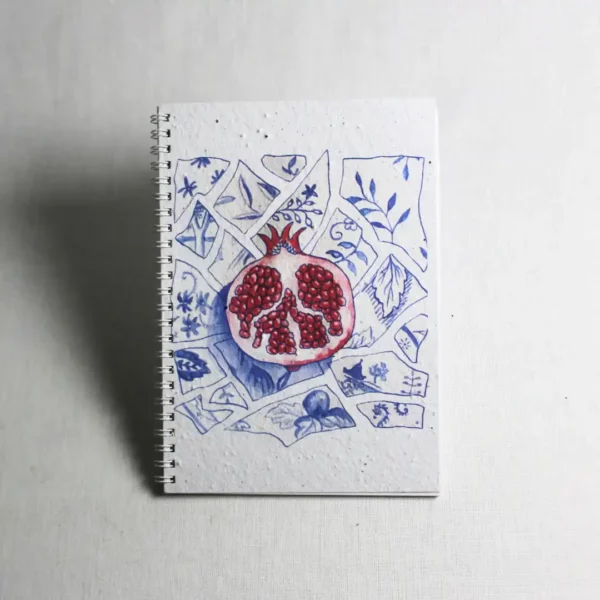 Growing Paper A5 Notebook – Pomegranate | Little Shop of Wonders
